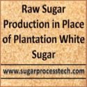 Raw Sugar production in place of plantation white sugar process plants